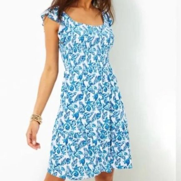 Lilly Pulitzer | Dresses | Nwt Lilly Pulitzer Jilly Smocked Dress ...
